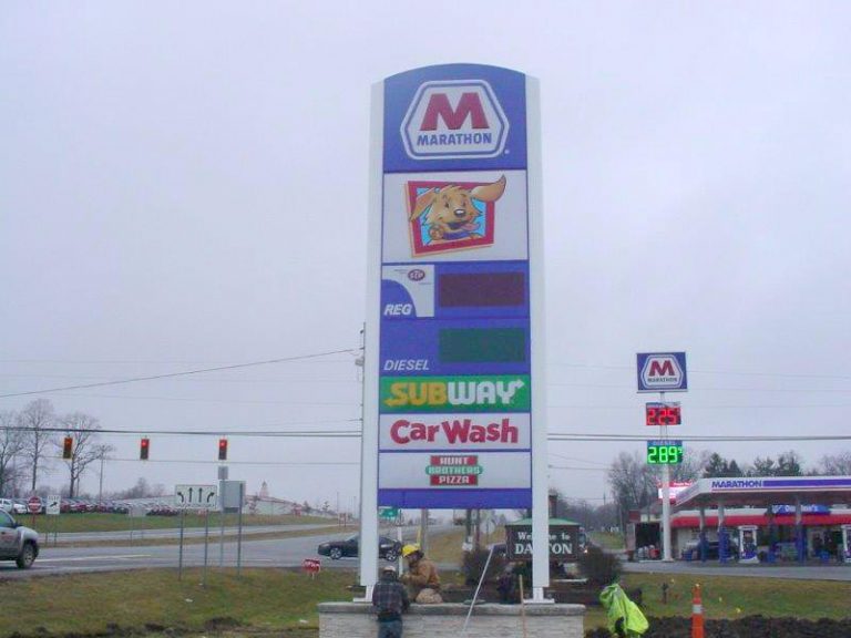 marathon gas station - Adams Signs & Graphics