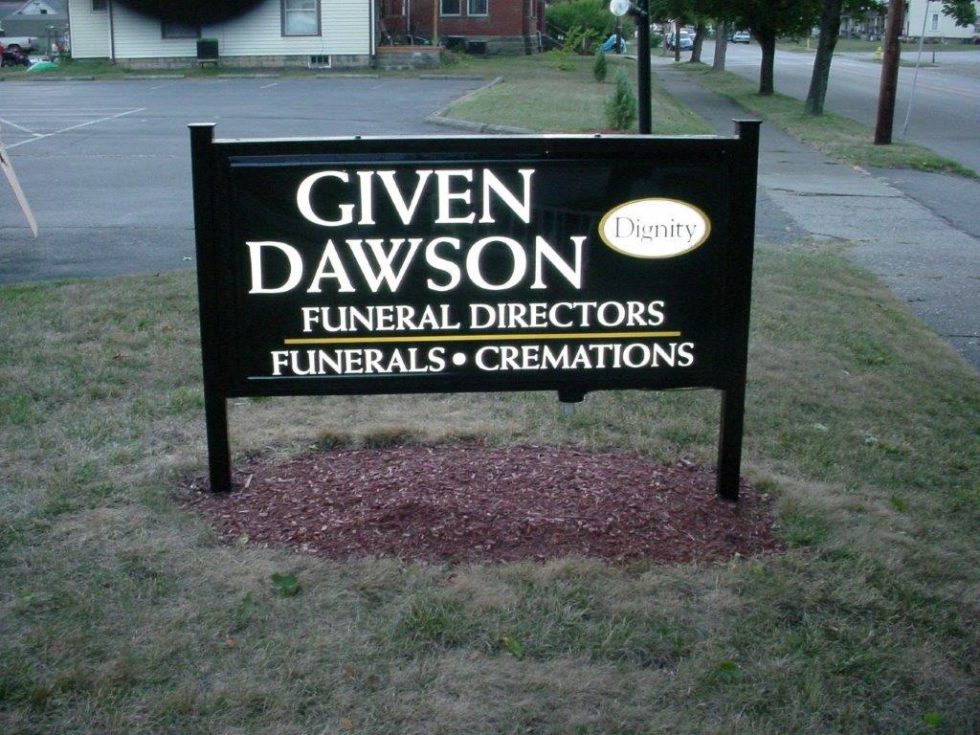 Funeral Home Signage - Adams Signs & Graphics