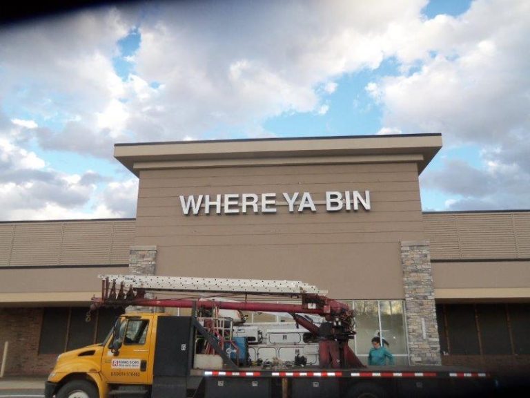 Where Ya Bin Channel Letter Sign with Raceway - Adams Signs & Graphics